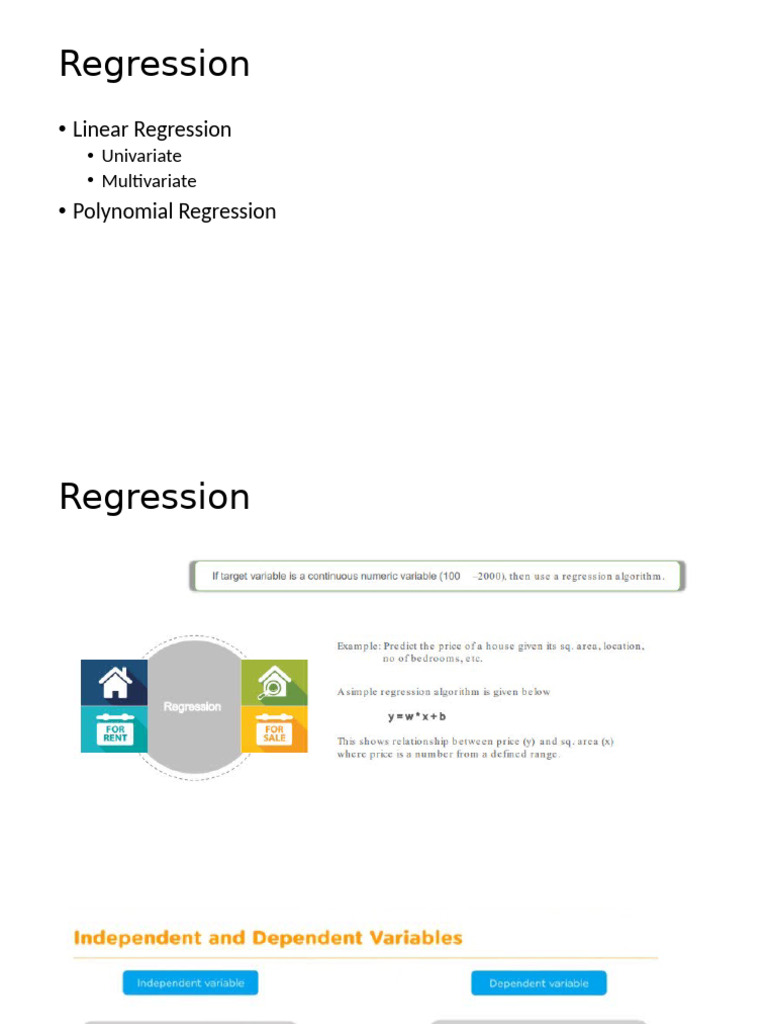 3-Class 3 - Regression Algorithm - Simple Linear Regression-18-07-2024 | PDF