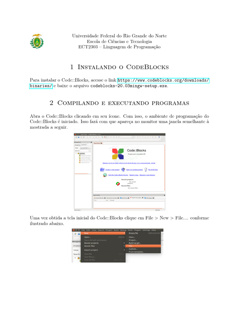 Instalacao Codeblocks | PDF