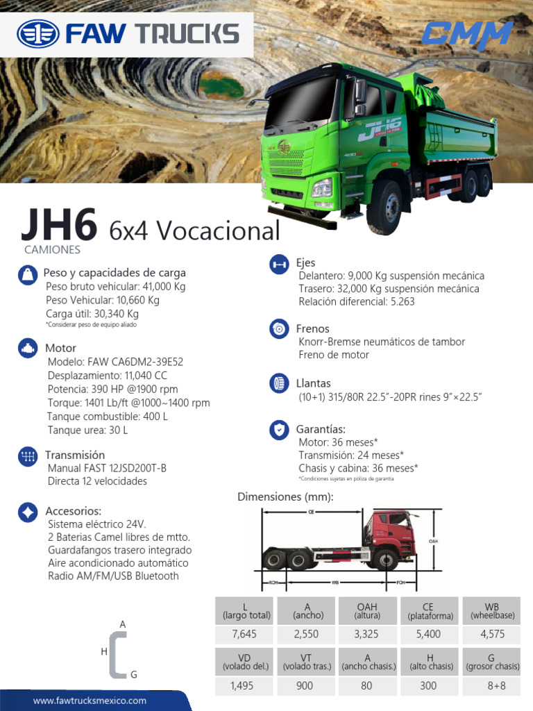 JH6-6X4 Volteo | PDF