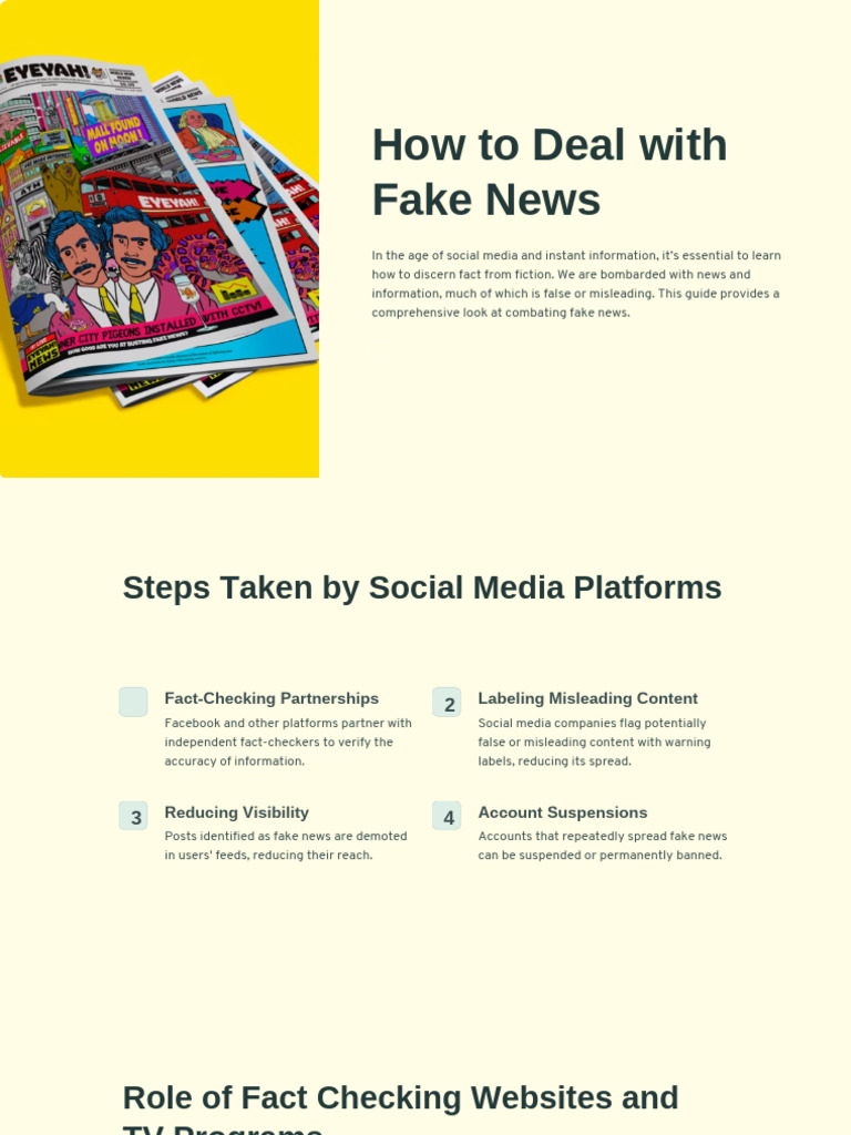 How To Deal With Fake News - PPTX - 20240618 - 000057 - 0000 | PDF