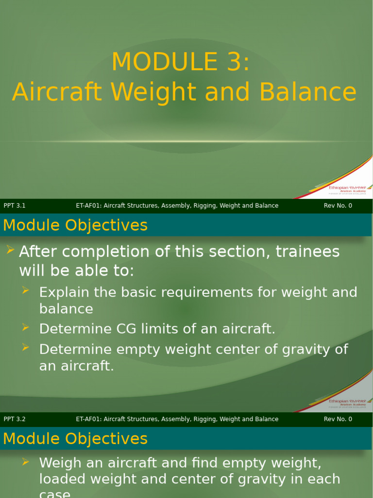 Aircraft Weight & Balance Training | PDF | Aviation | Science & Mathematics
