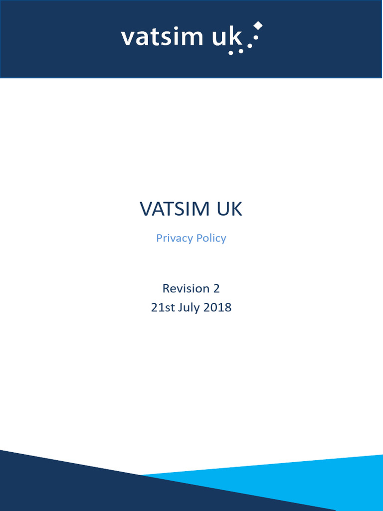 Vatsim Uk Privacy Policy 2 0 | PDF