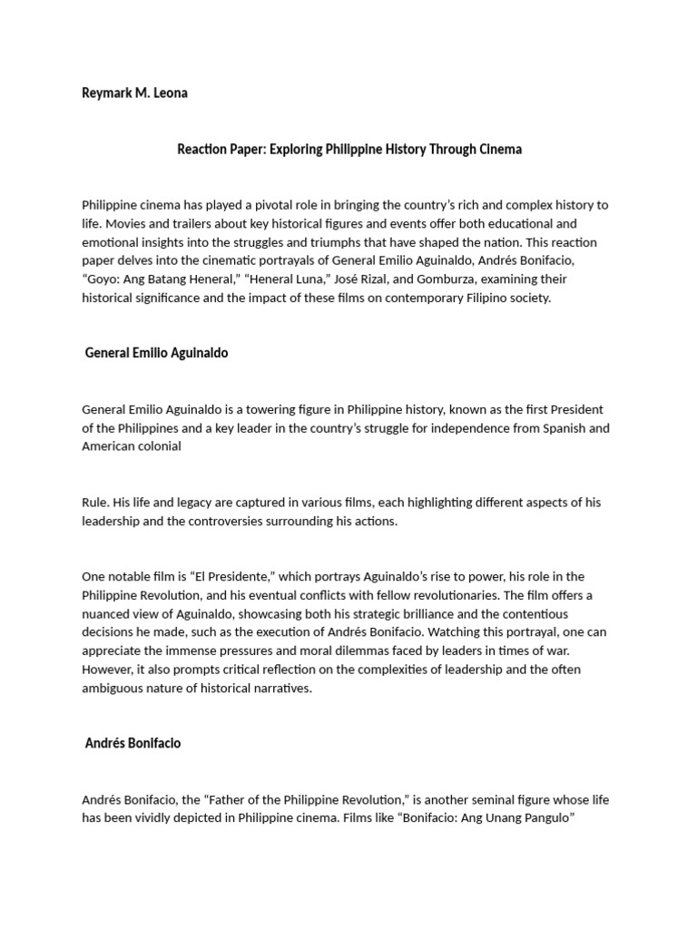 reaction paper | PDF