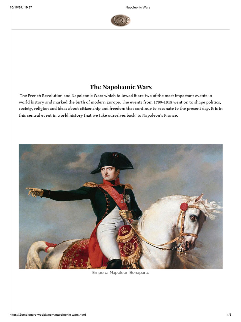 Napoleonic Wars | PDF