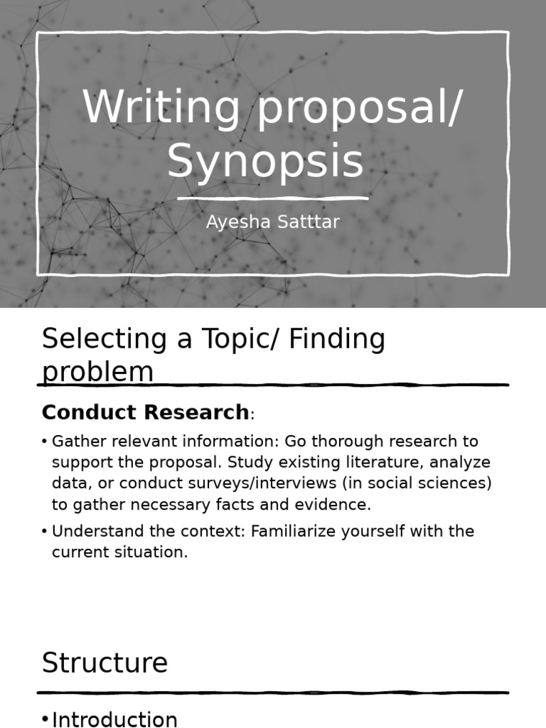 Writing proposal | PDF