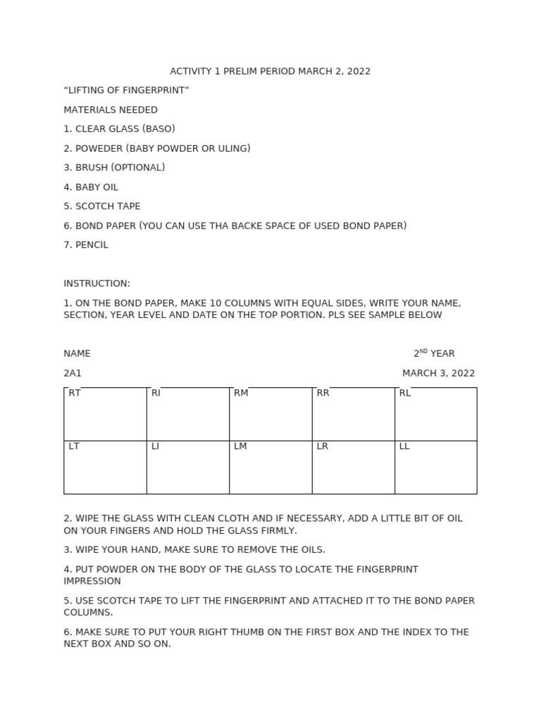 Cdi2 - Activity 1 | PDF