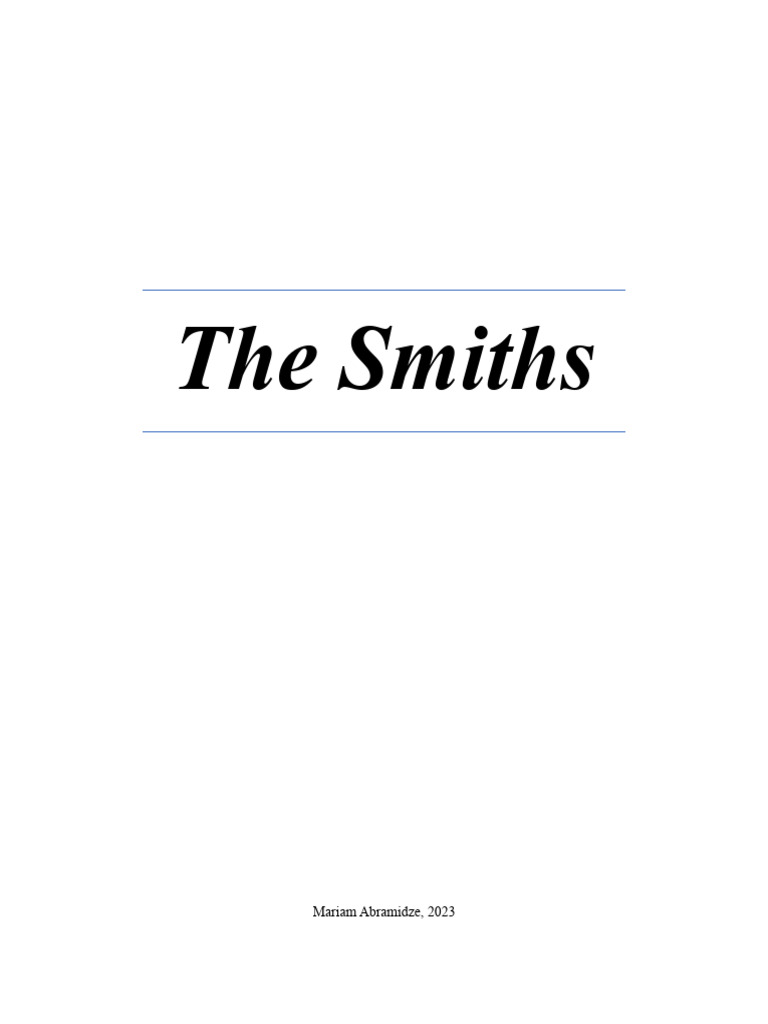 Mariam-The Smiths | PDF