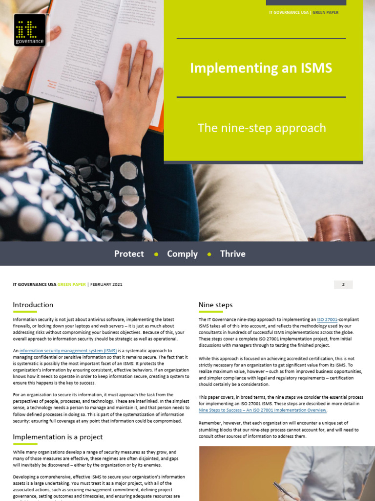 M1C5+-+Implementing ISMS 9 Steps US Feb 21 | PDF