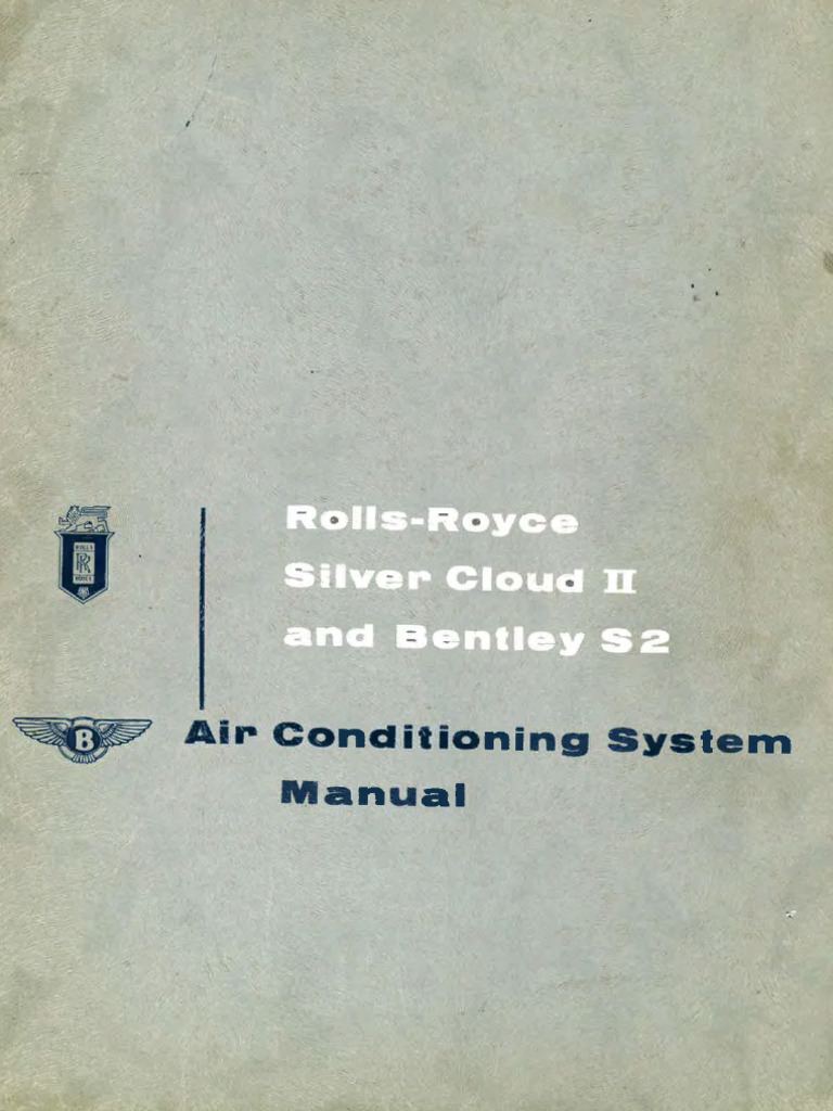 Rolls-Royce Silver Cloud II Manual | PDF