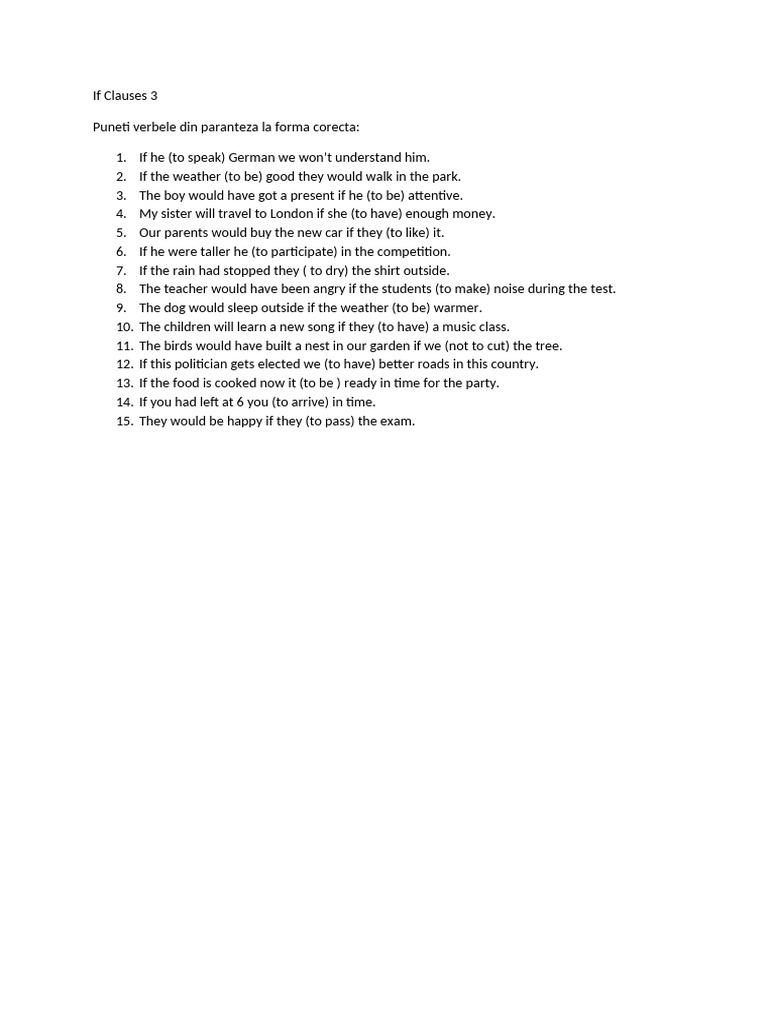 If Clauses 3 | PDF