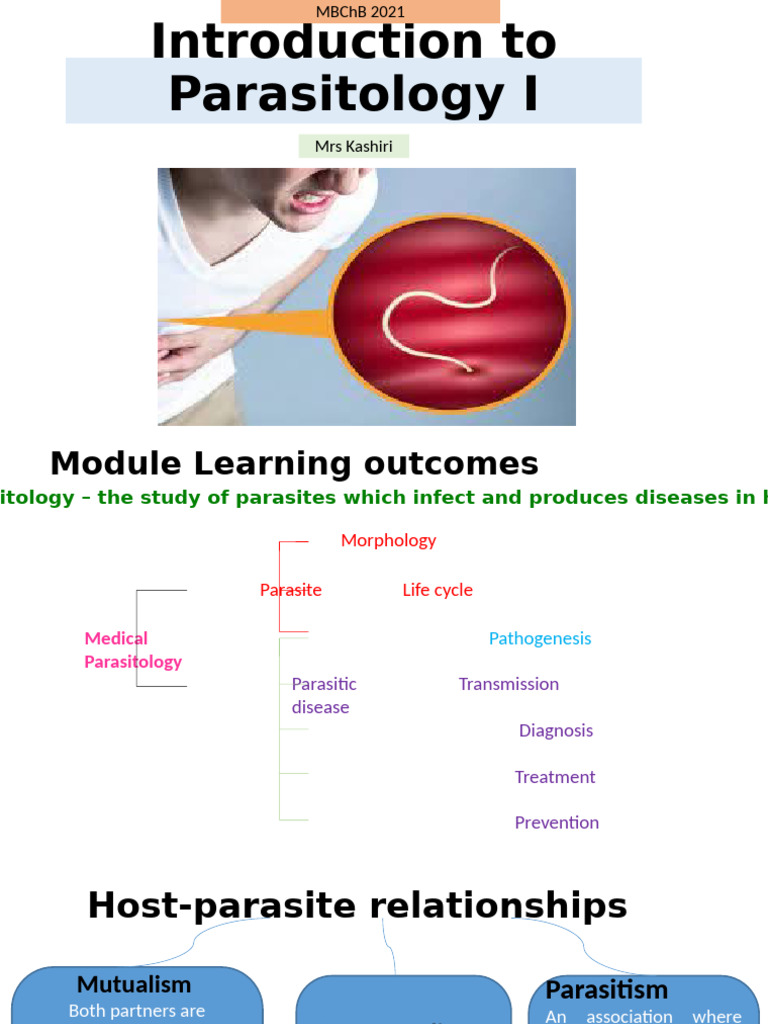 11a. Lecture 1 - Introduction To Parasitology 1 | PDF
