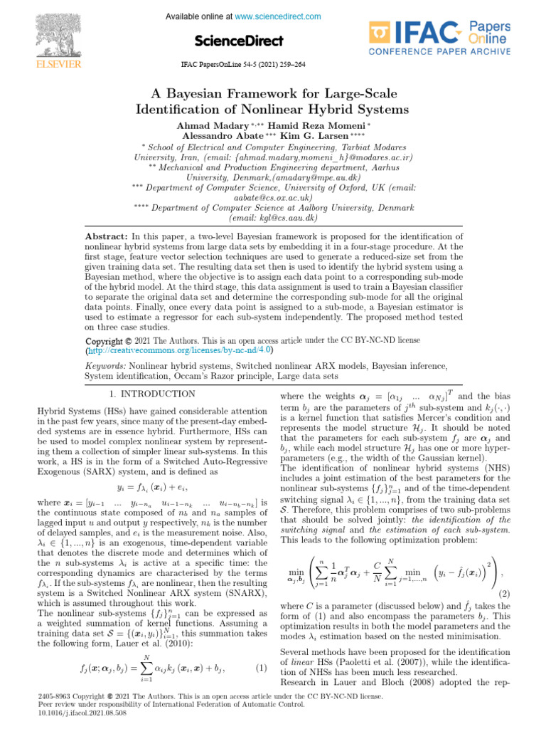 Bayesian Framework | PDF