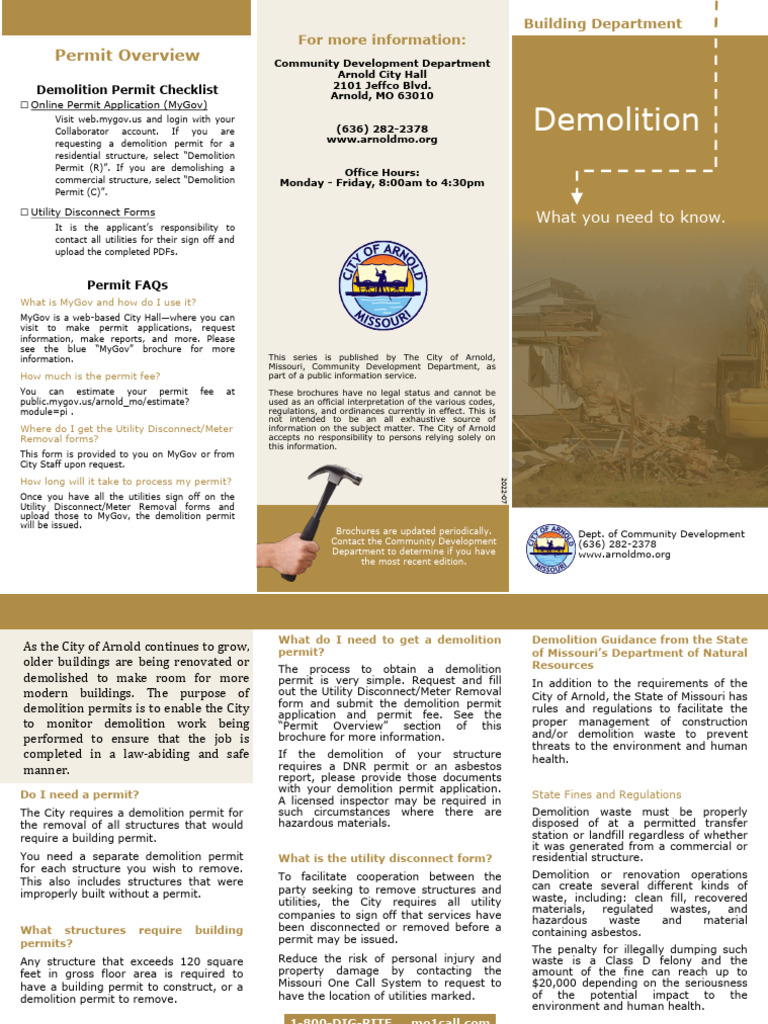Demolition Brochure | PDF