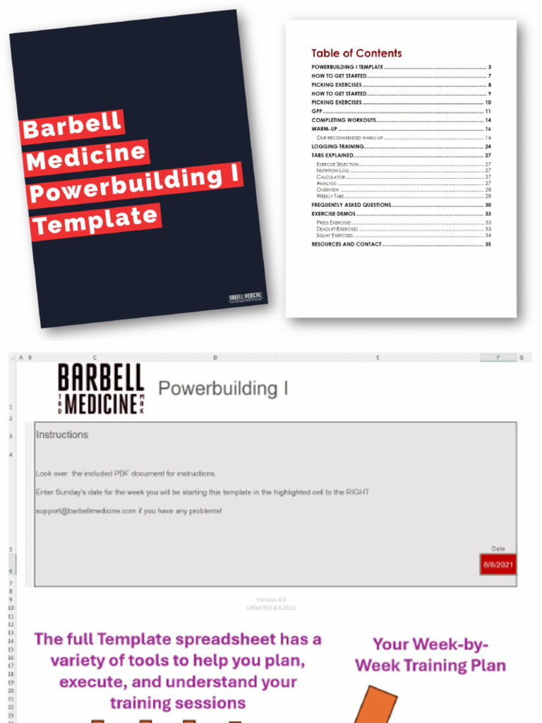 BBM Powerbuilding I Sample Week July 2024 | PDF