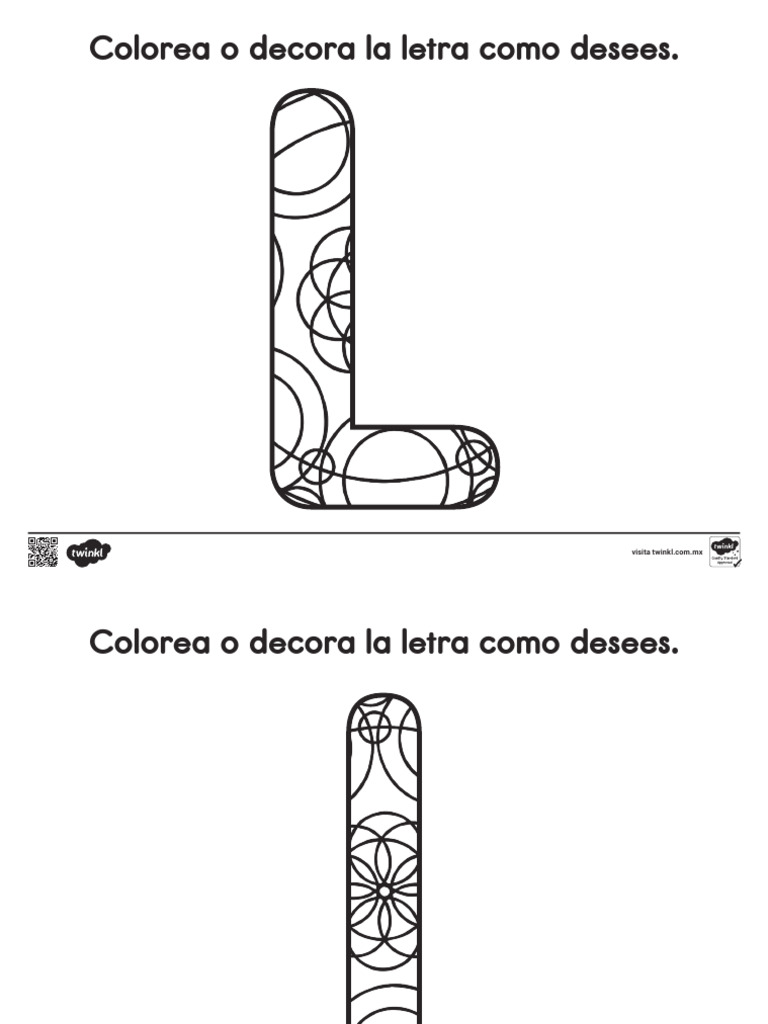 Sa L 1723382332 Hoja para Colorear La Letra L - Ver - 1 | PDF