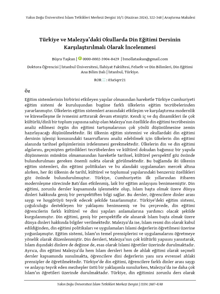 TR Malezya Karşılaştırılmalı Inceleme | PDF