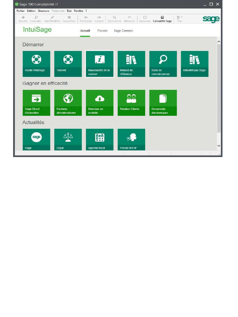 Présentation Sage 100 Comptabilité i7 DEMO | PDF