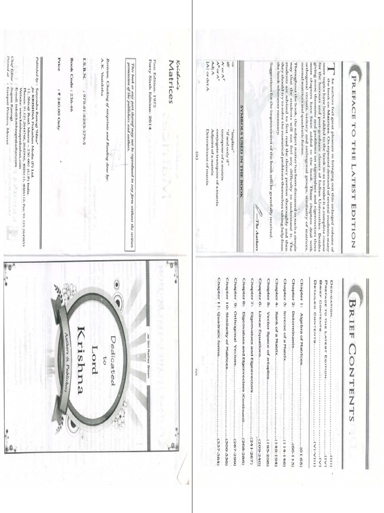 Matrices Krishna Series | PDF