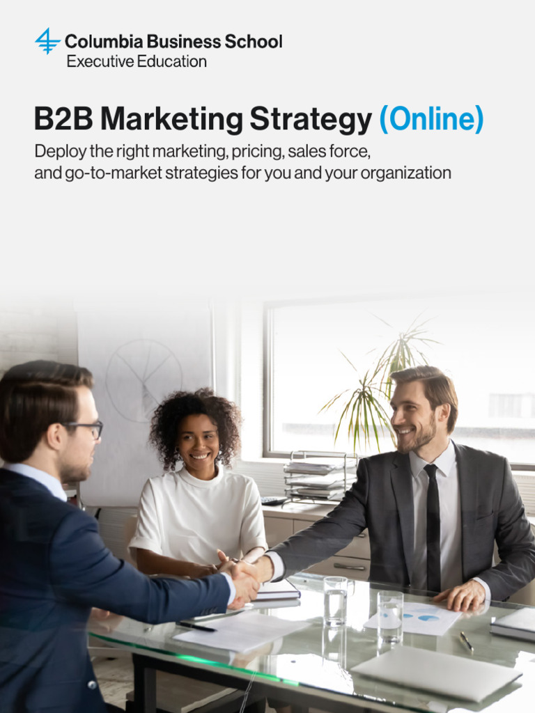 CBS-B2BM Brochure V46 | PDF | Marketing | Marketing Strategy