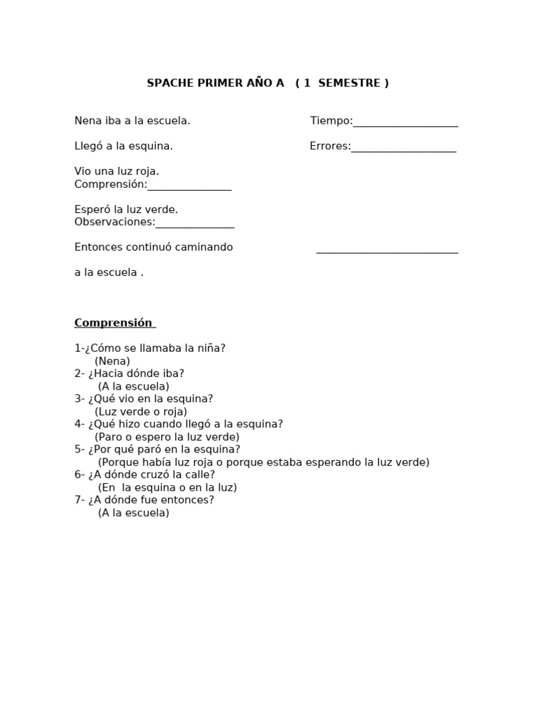 Spache Evaluador Pdf