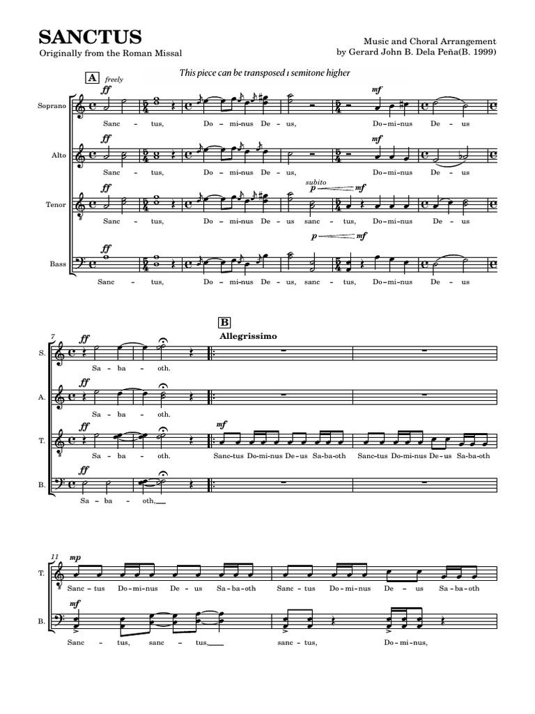 Sanctus Plain | PDF
