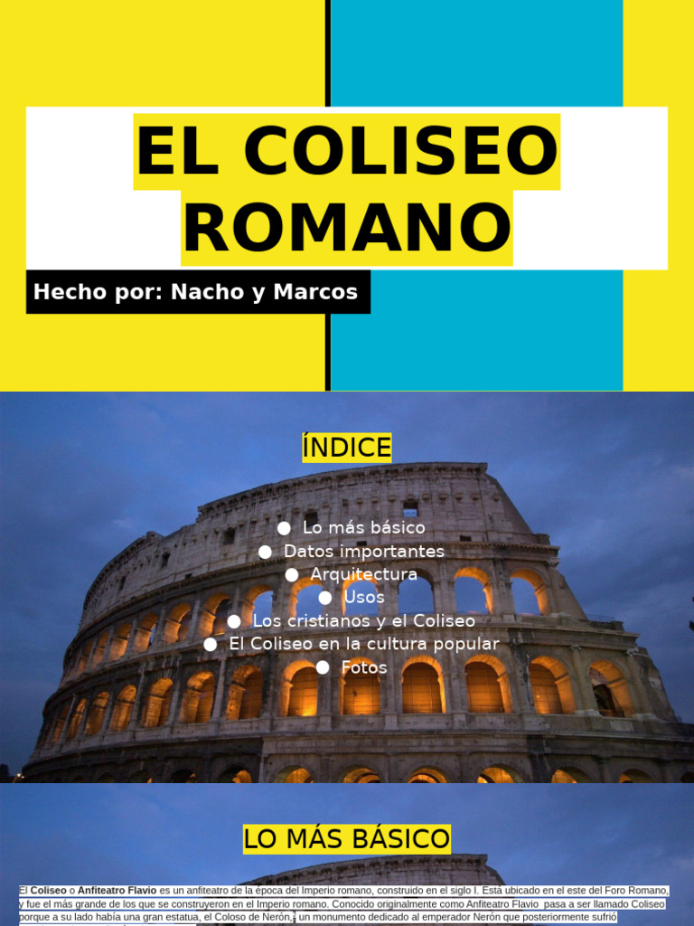 El Coliseo Romano | PDF
