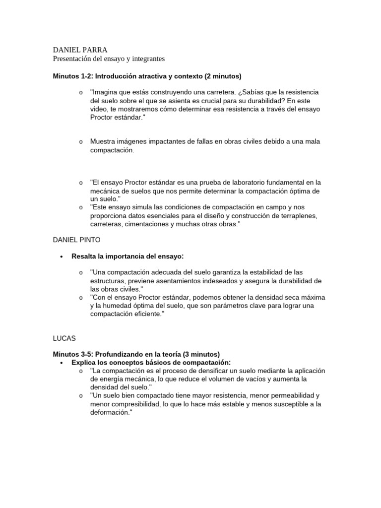 Tutorial de Proctor Estandar | PDF