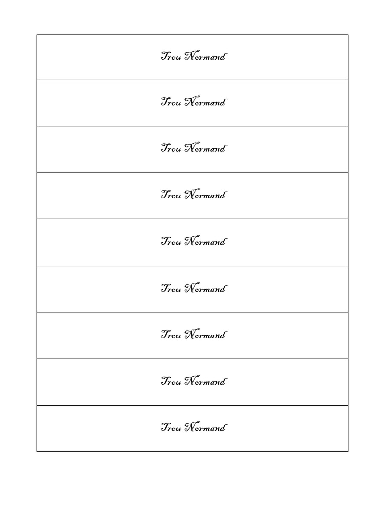 Trou Normand | PDF