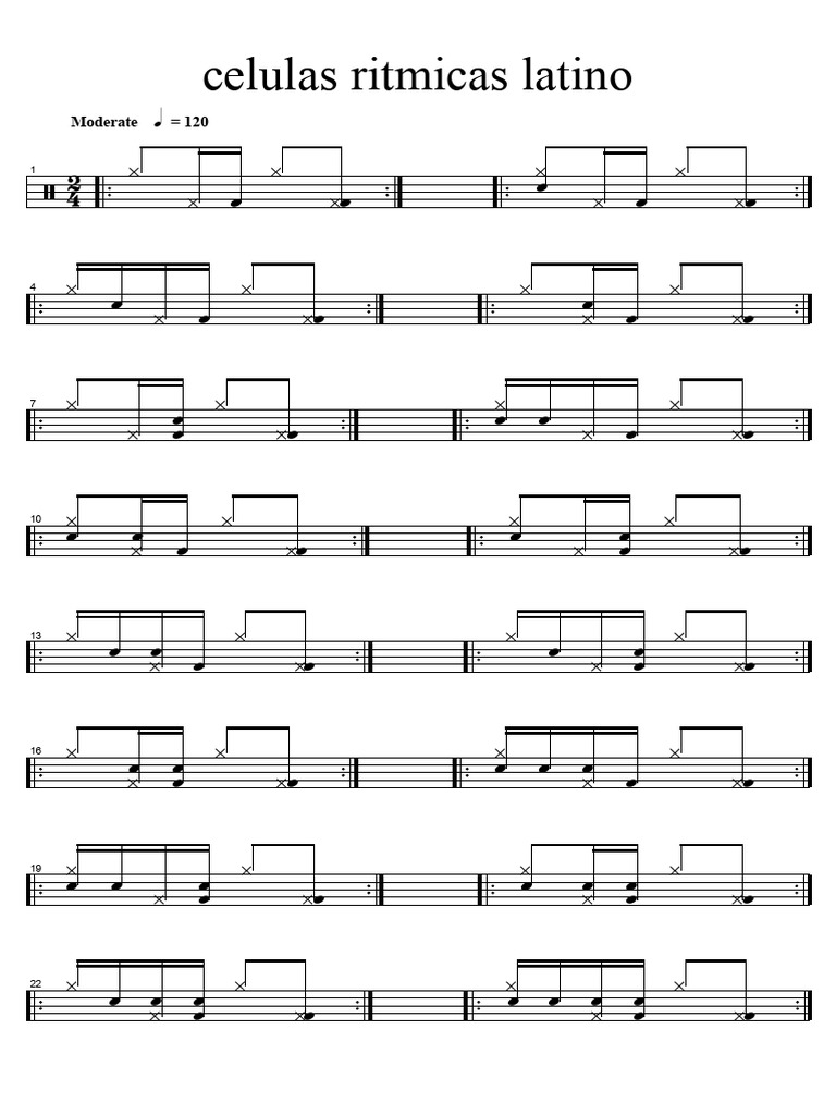 Celulas Ritmicas Latino | PDF