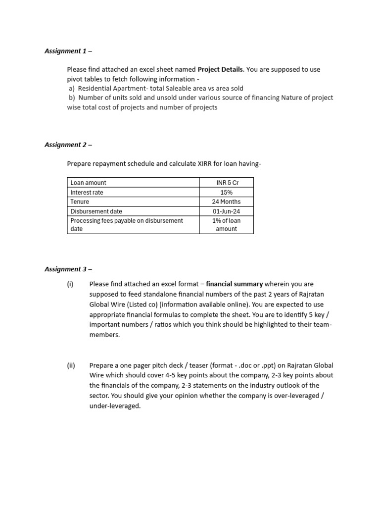 Assignment_Industrial trainee | PDF