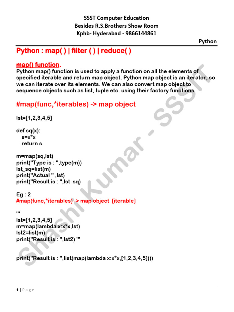 25 Map Filter Reduce Pdf
