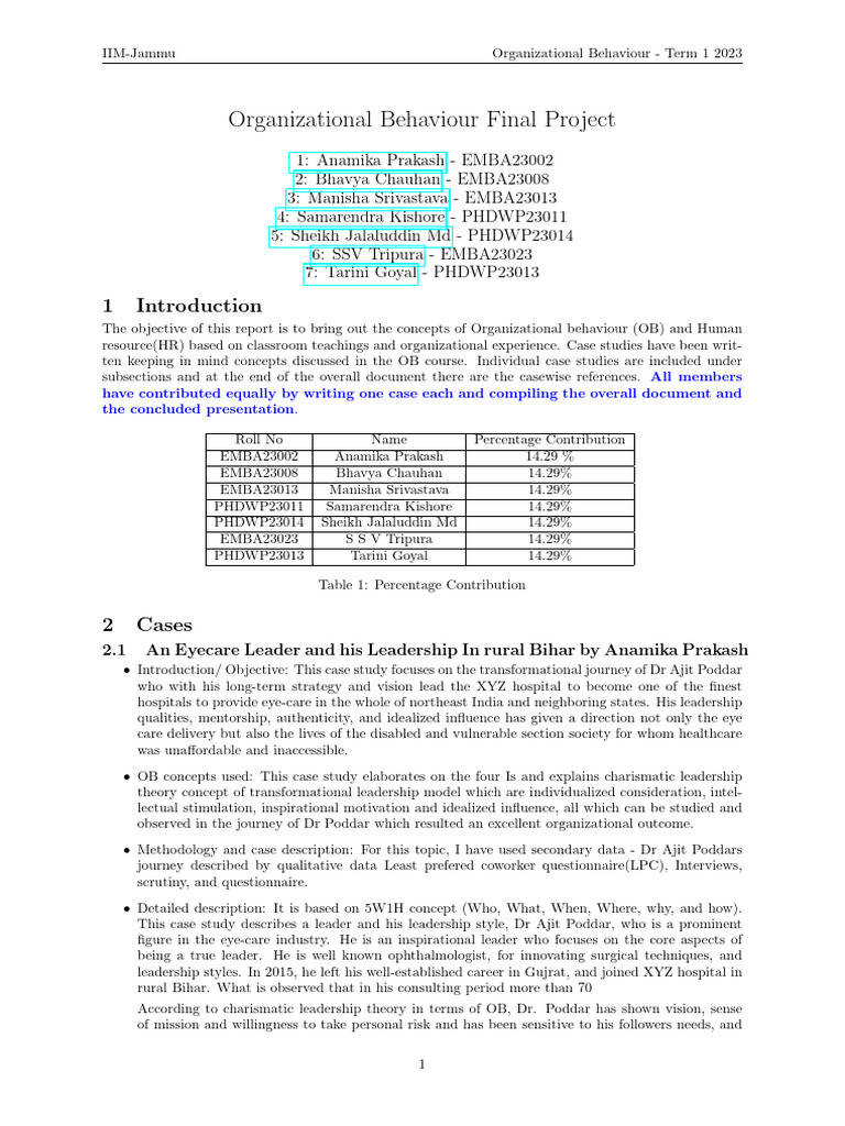 Old OB Project 2023 | PDF