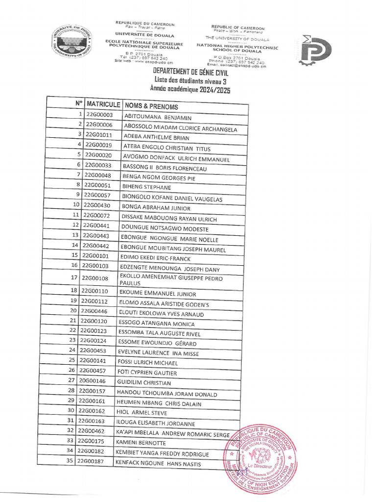 Liste GC 3 | PDF