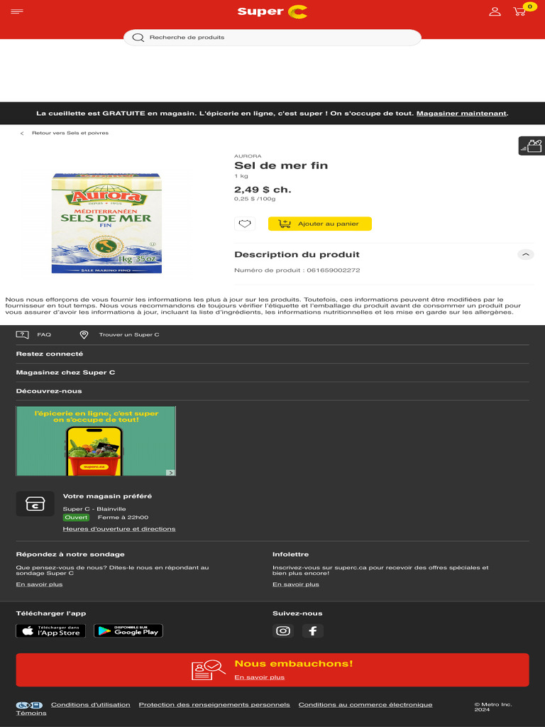 Sel de Mer Fin Aurora Super C | PDF