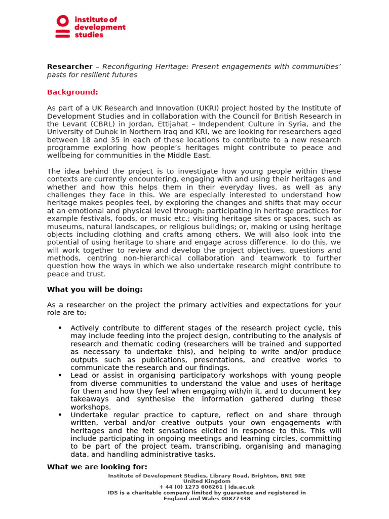 IDS Peer Researcher JD English | PDF | Critical Thinking | Human ...