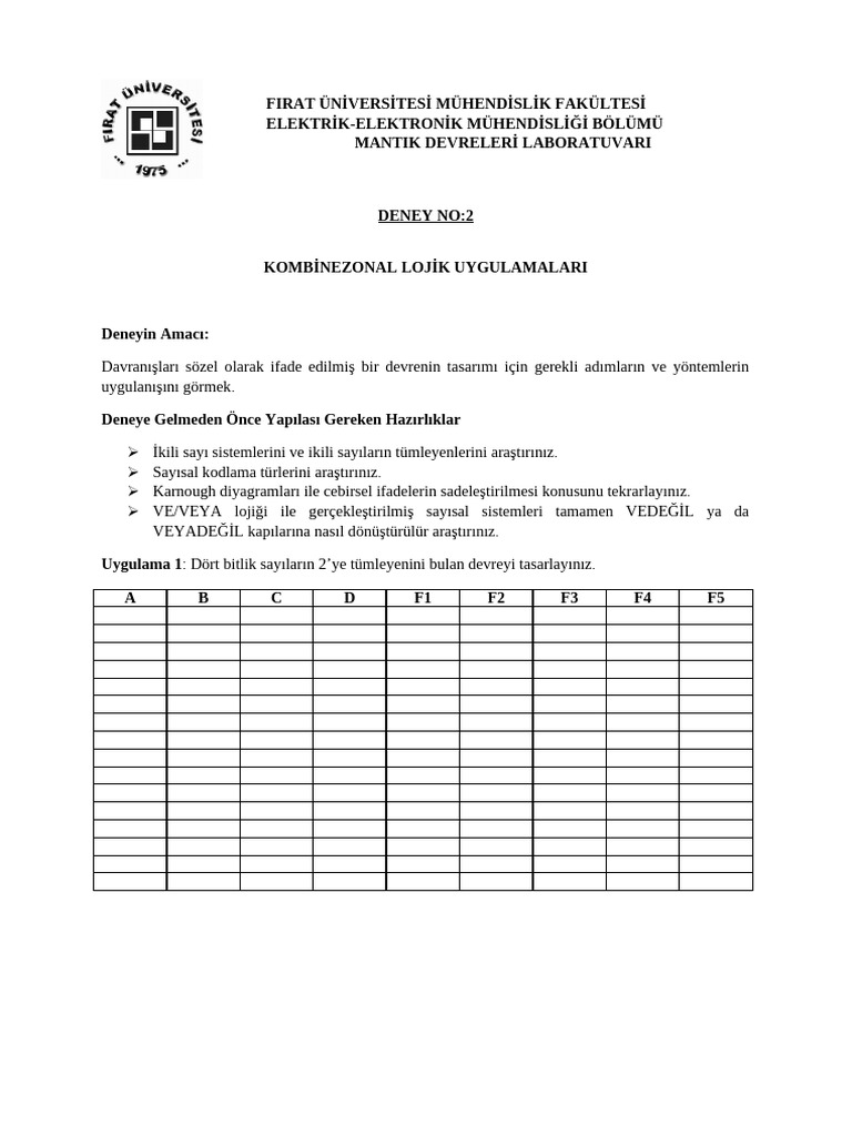 Mantik Lab Deney 2 | PDF