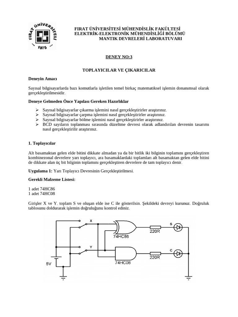 Mantik Lab Deney 3 | PDF