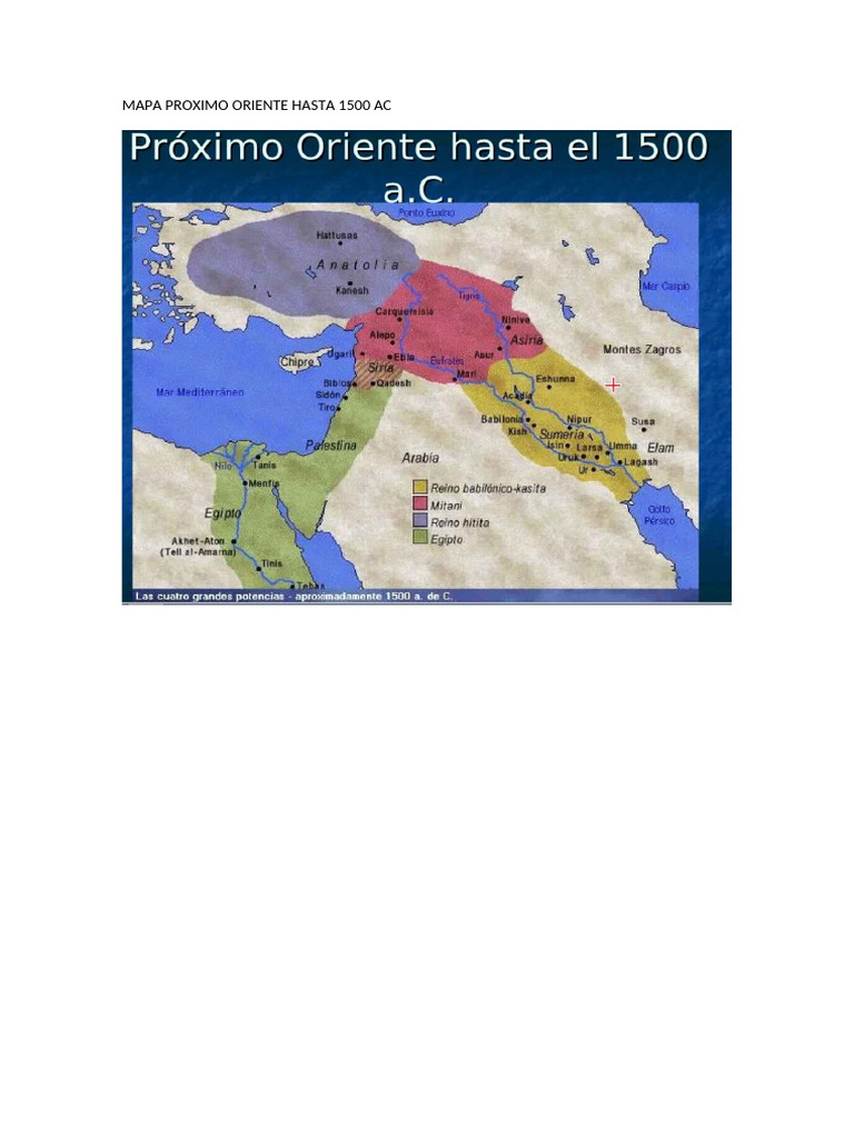 MAPA PROXIMO ORIENTE HASTA 1500 AC | PDF