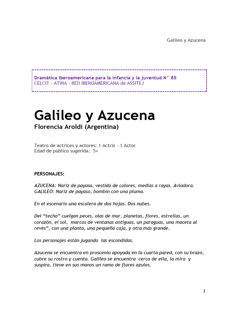 Galileo y Azucena | PDF