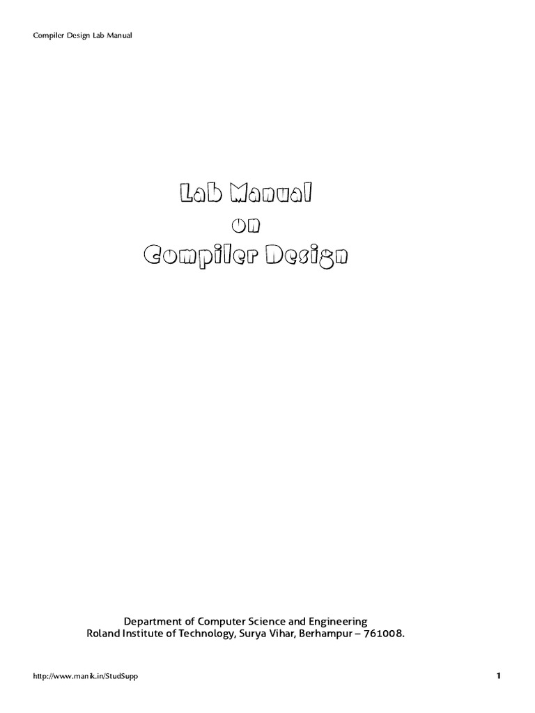 CD Lab Manual | PDF