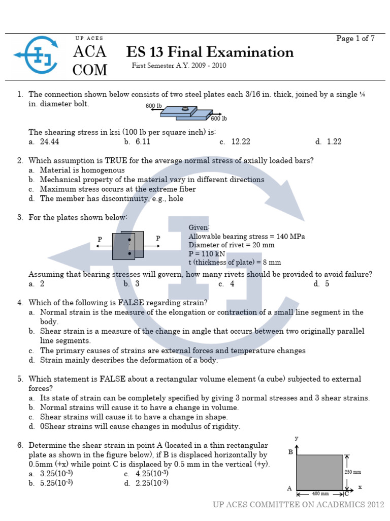 ES13 FINAL 1st AY0910 | PDF