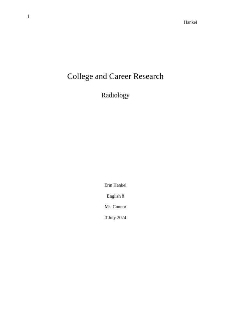 College Career Research | PDF