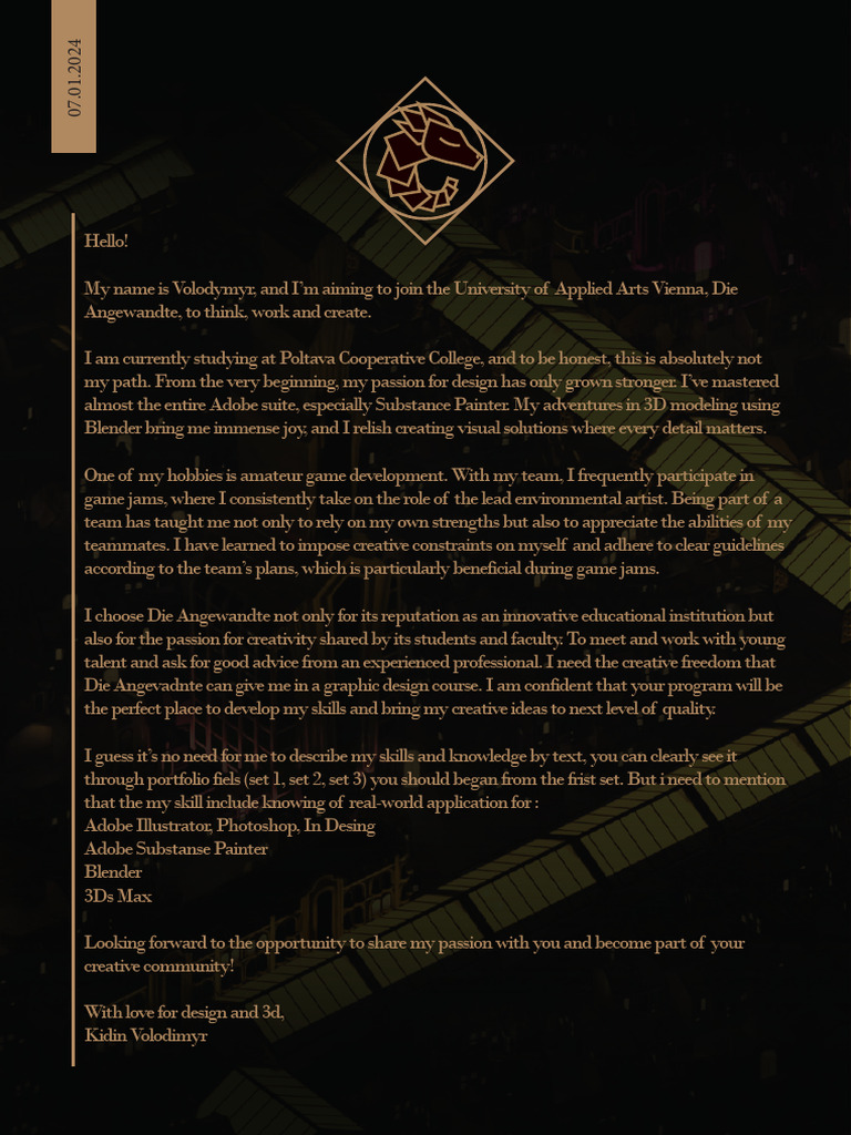 Motivation Letter | PDF