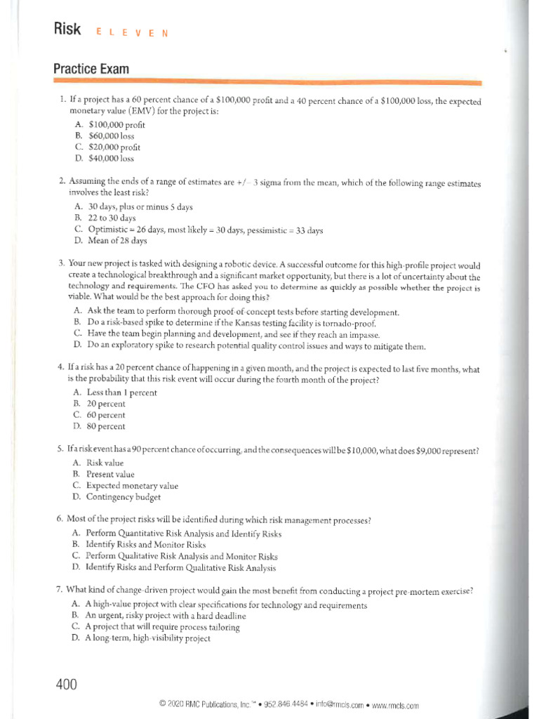 Risk Q&a | PDF