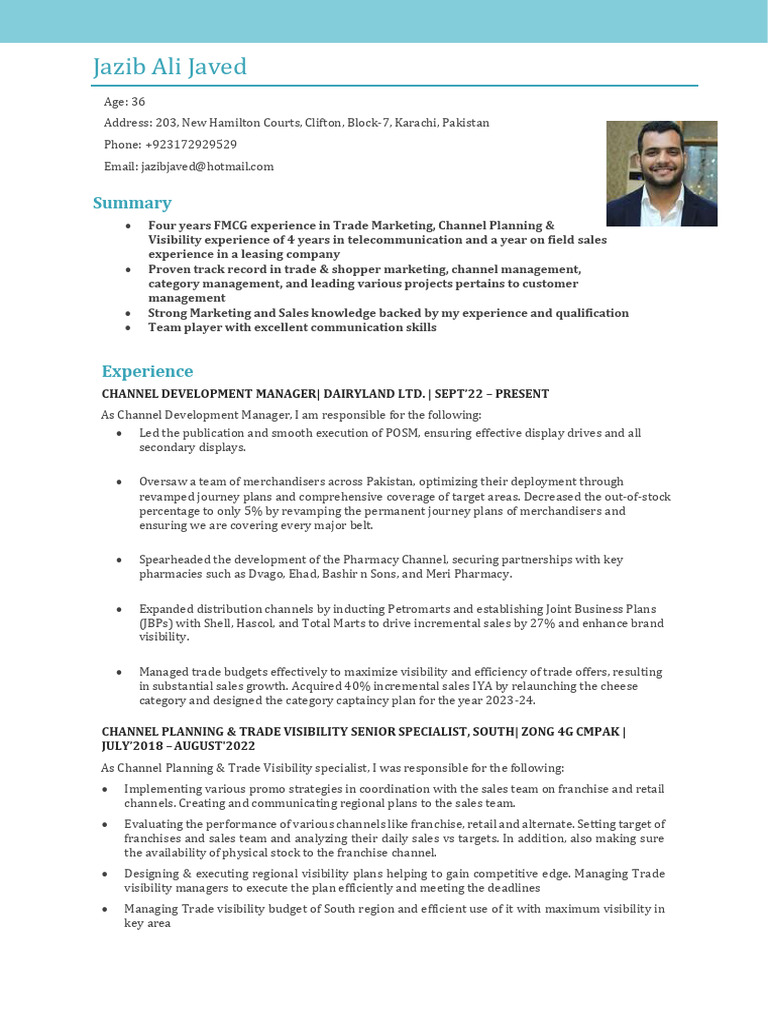 Jazib Ali Javed CV | PDF