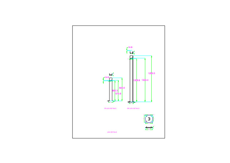 7X2 TABLE AT 15 DEGREE LEG DETAIL | PDF