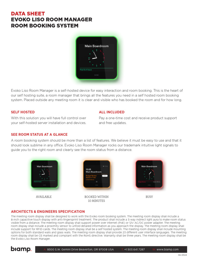 Evoko Liso Datasheet | PDF