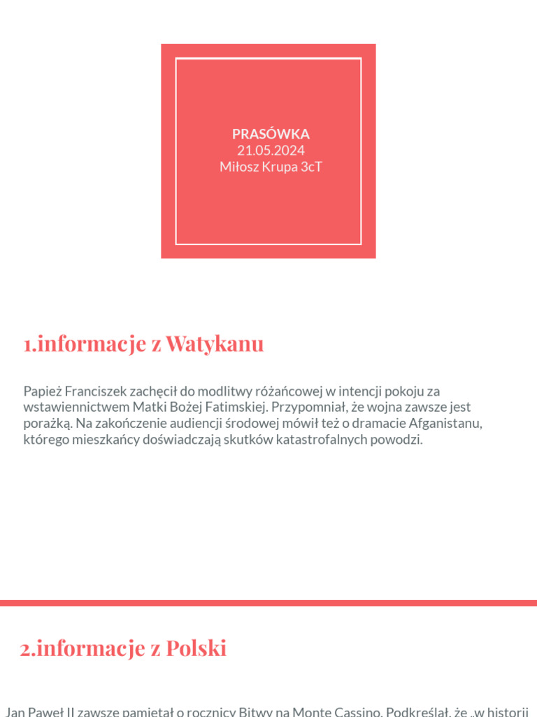 Prasówka 21.05.2024 | PDF
