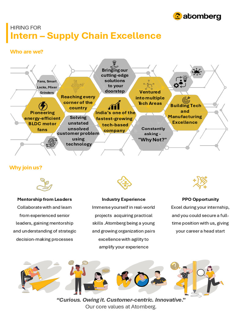 JD- Intern Supply Chain & Operations Excellence | PDF