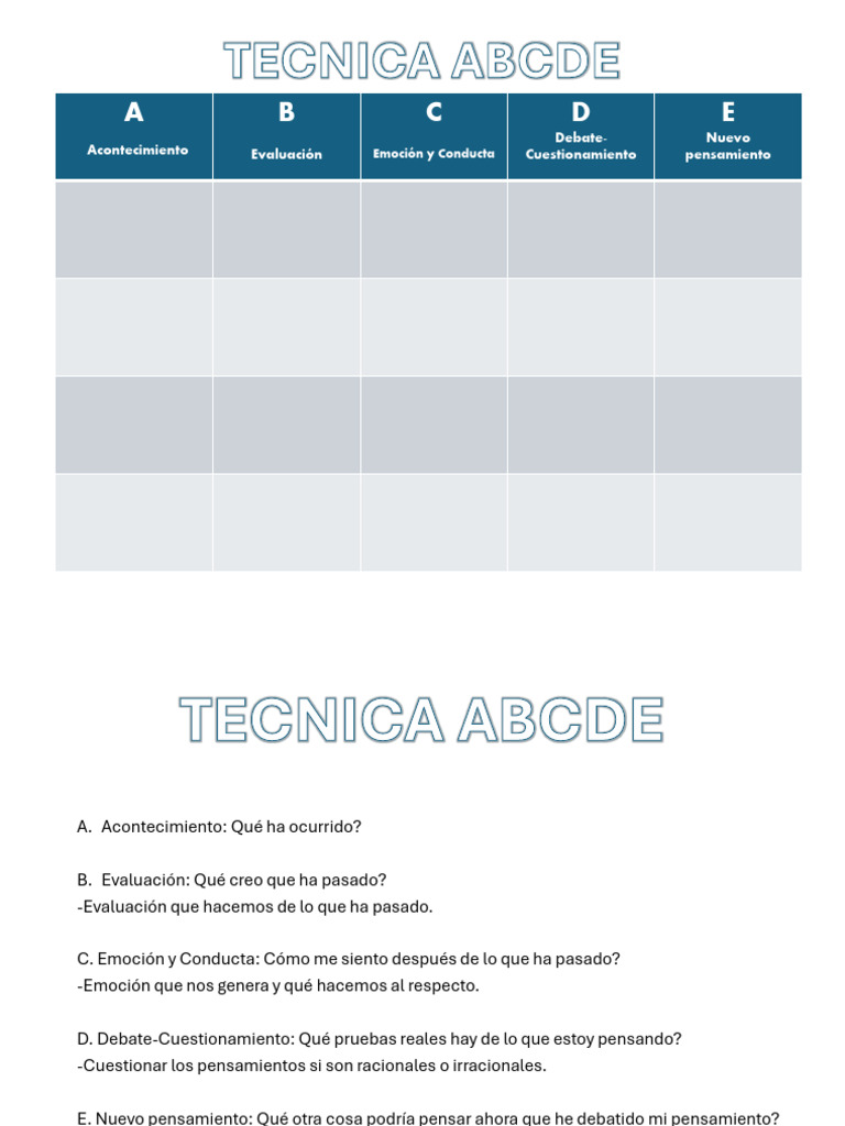 Técnica ABCDE | PDF
